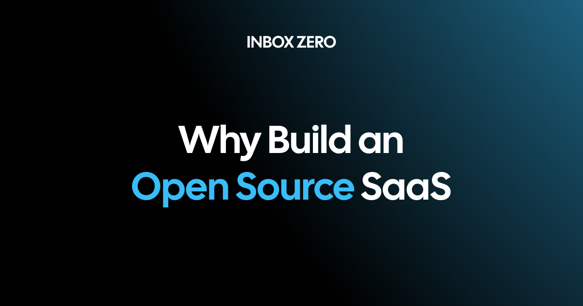 Why Build An Open Source SaaS